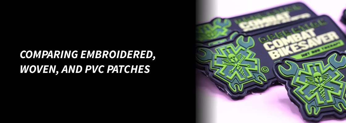 Materials Used in Custom Biker Patches: Embroidered, Woven & PVC